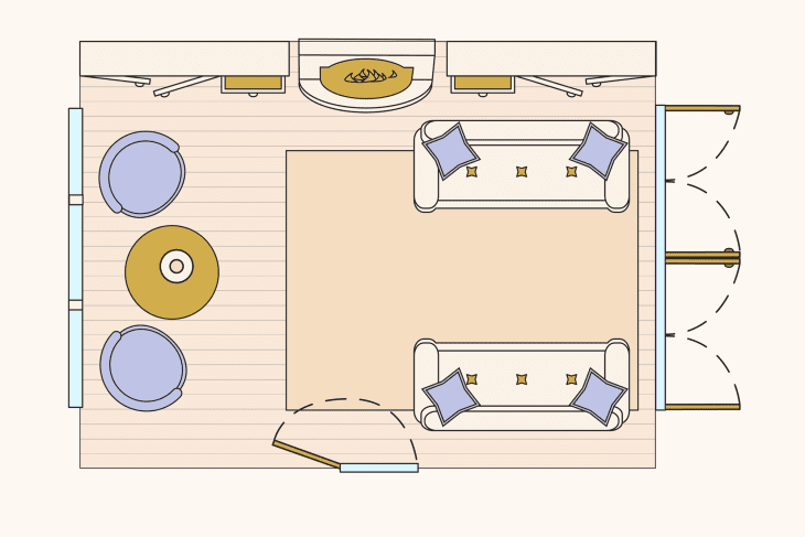 10 Living Room Layout Ideas to Outsmart Your Square Footage | Apartment ...