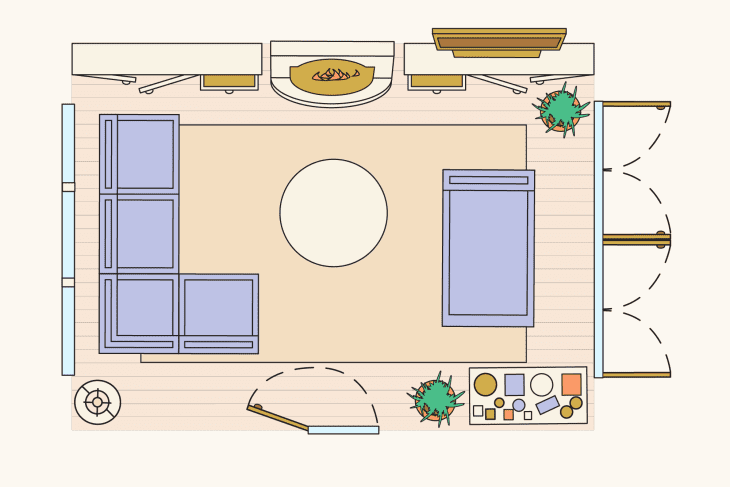 10 Living Room Layout Ideas to Outsmart Your Square Footage | Apartment ...