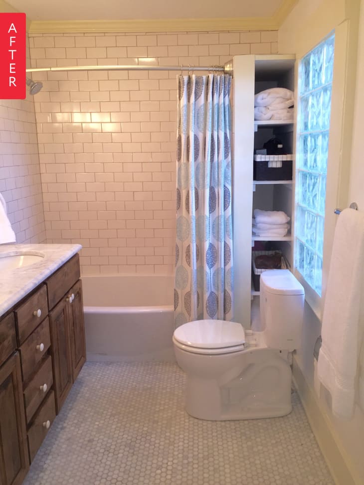 Before & After: An Out-of-Date, Awkward Bathroom Gets A Refresh ...