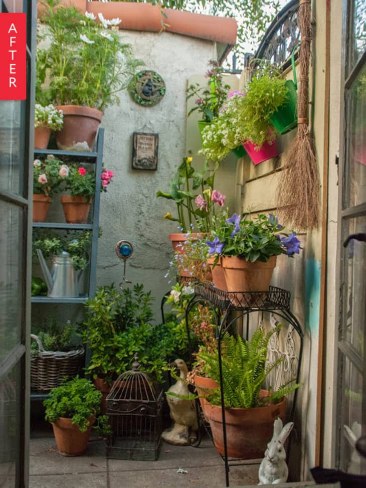 Before & After: Plain Patio to Secret Garden | Apartment Therapy