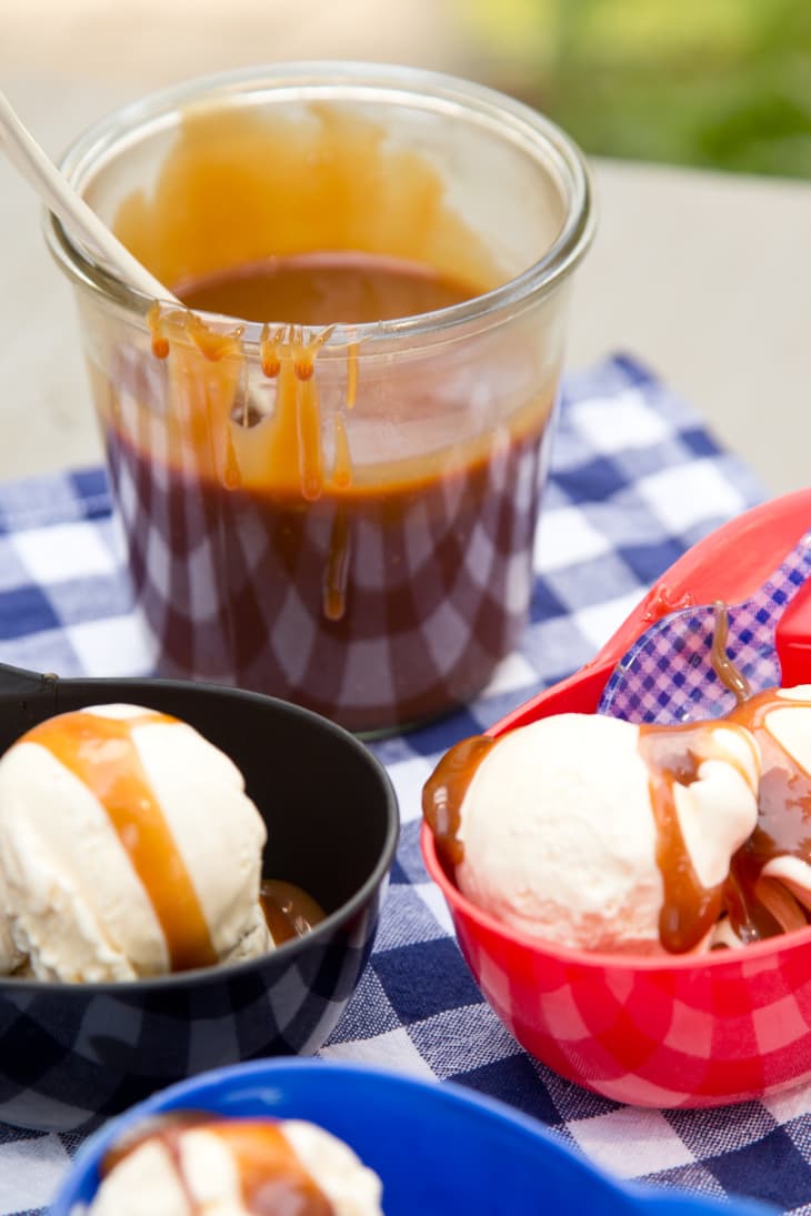 Recipe: Rum & White Chocolate Caramel Sundaes | The Kitchn