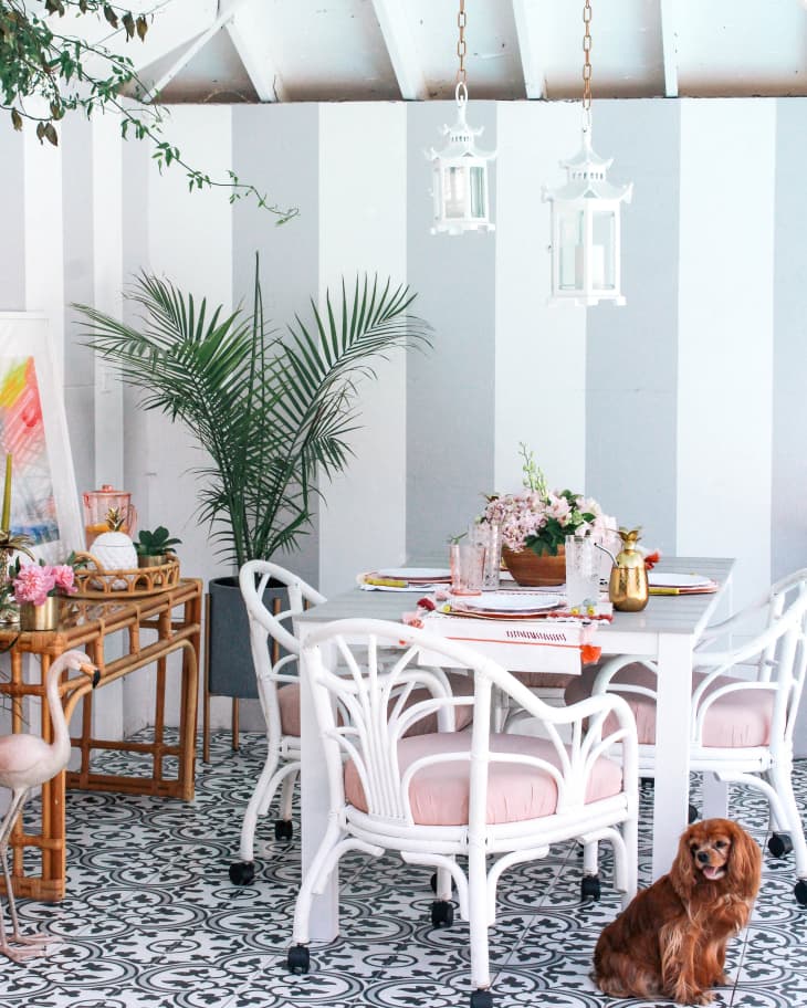 At Home With Ashley's Pink Miami Beach Bungalow Rental | Apartment Therapy