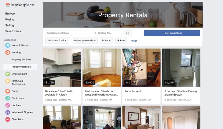 Facebook New Apartment Search Marketplace Review | Apartment Therapy