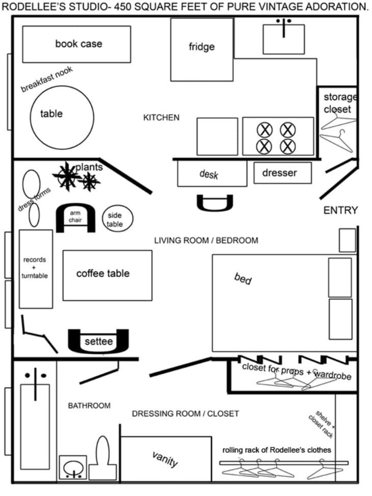 House Tour: A Tiny Vintage Studio in Los Angeles | Apartment Therapy