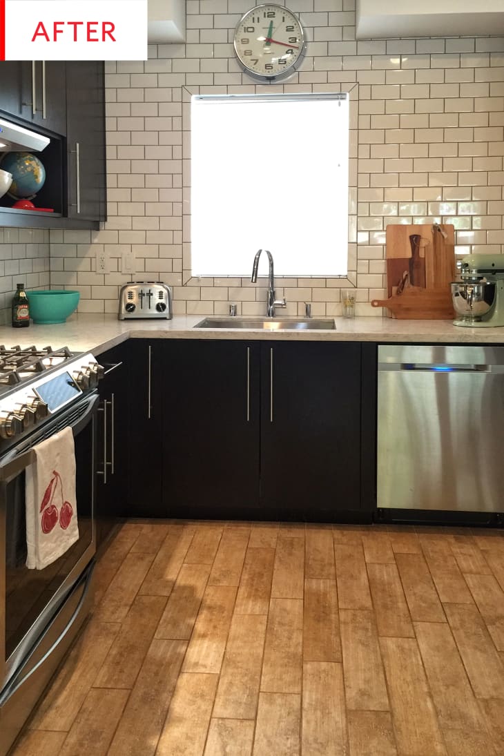 Tile Countertops - Kitchen Remodel Before After Photos | Apartment Therapy