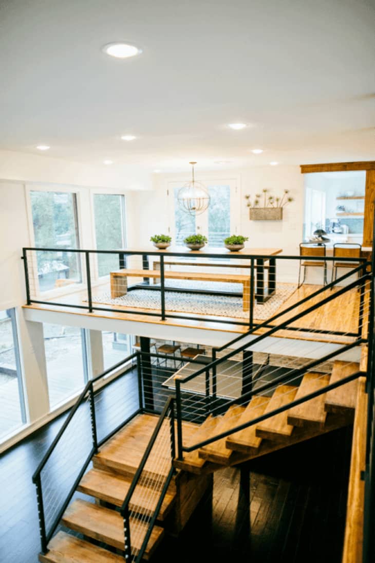 Joanna Gaines Fixer Upper Stairs This Mountain Style Bachelor Pad Is
