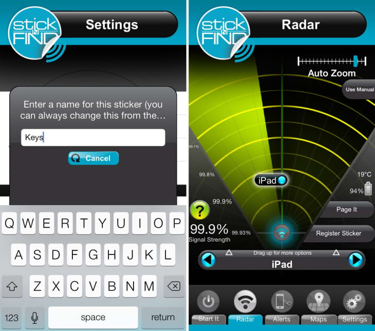 Stick N Find Bluetooth Stickers | Apartment Therapy