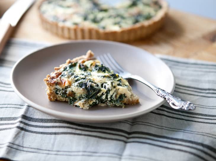 Recipe: Winter Greens & Gruyere Tart with a Cornmeal Millet Crust | The ...