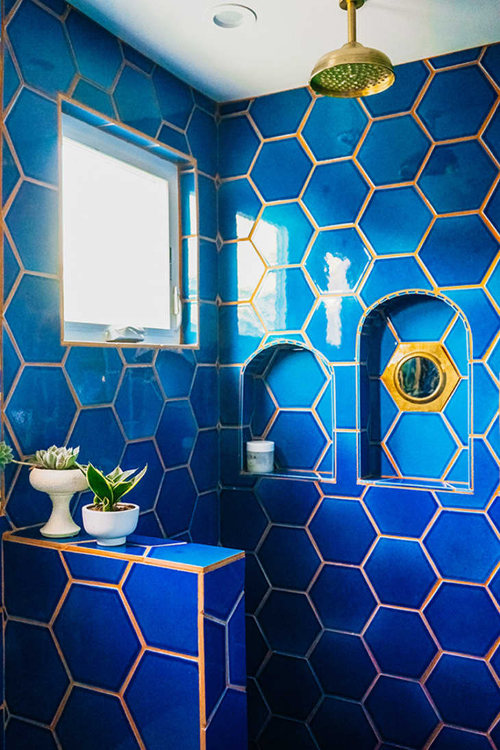 Unusual Tile & Colored Grout Combos That Are Gorgeous | Apartment Therapy