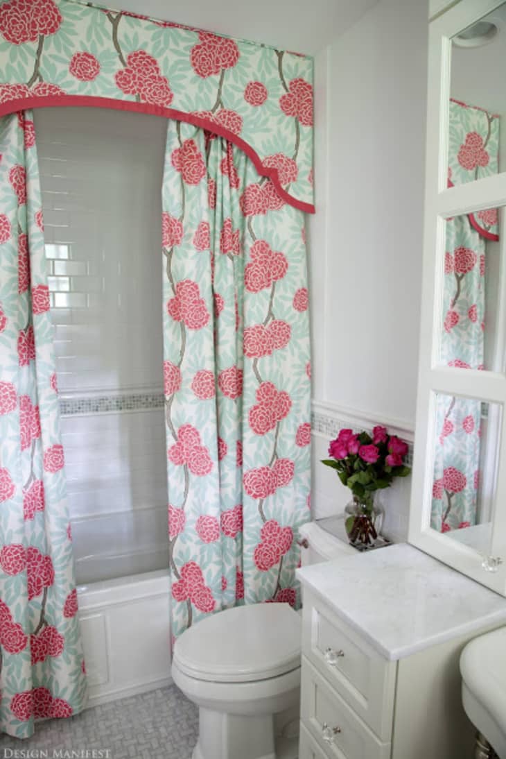 Shower Curtain Design Ideas Valances Cornices Pelmets in the Bath Apartment Therapy