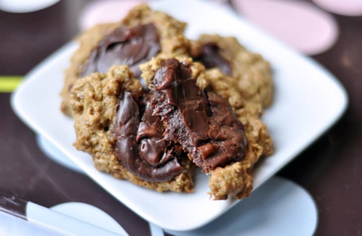 Recipe: Peanut Butter & Fudge Oatmeal Cookies | The Kitchn