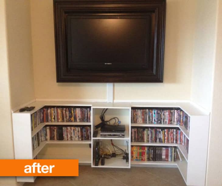 Before & After: TV Nook Upgraded Into a Home Entertainment Center ...