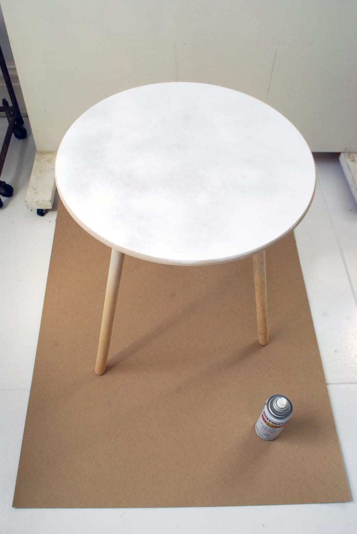 How To Make a Painted Faux Marble Table Top | Apartment Therapy