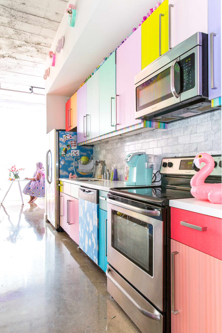 DIY Washi Tape Kitchen Cabinets | The Kitchn