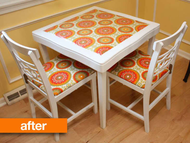 Before & After: Cristin’s Mod Card Table Makeover | Apartment Therapy
