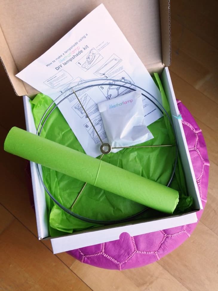 We Tried a DIY Lamp Shade Kit and Here’s the End Result | Apartment Therapy