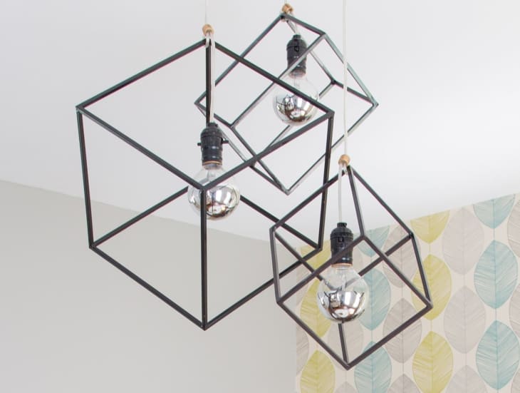 DIY Modern Cube Light Fixture Inspiration | Apartment Therapy
