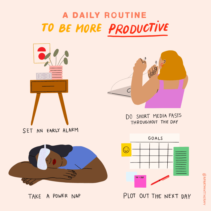 4 Daily Routine Examples to Help You Reach Your Goals | Apartment Therapy