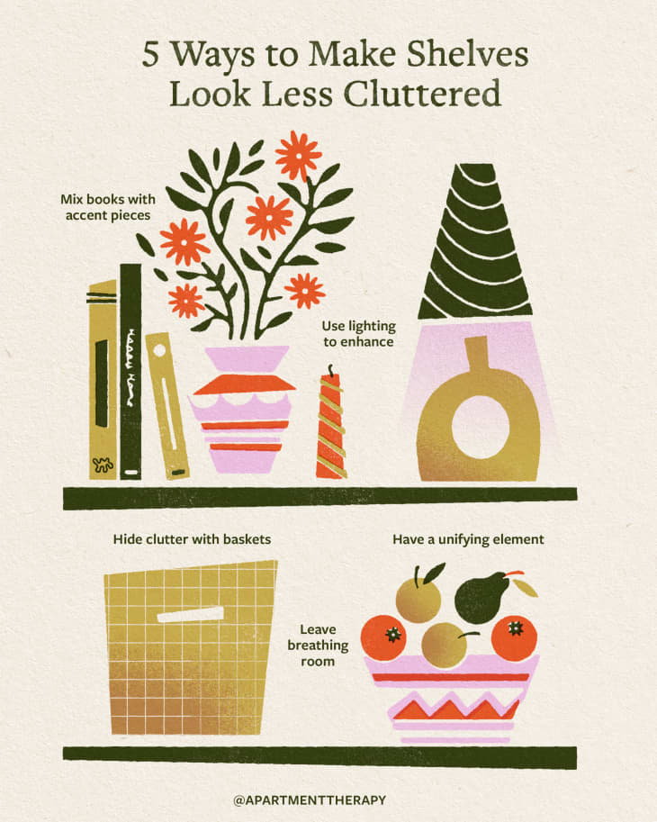 These 5 Shelf Styling Mistakes Are Easy to Fix — Here's How | Apartment ...