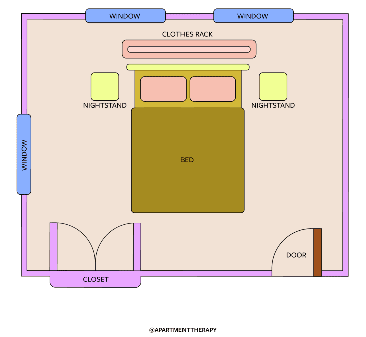 8 Bedroom Layout Ideas for Arranging Furniture | Apartment Therapy
