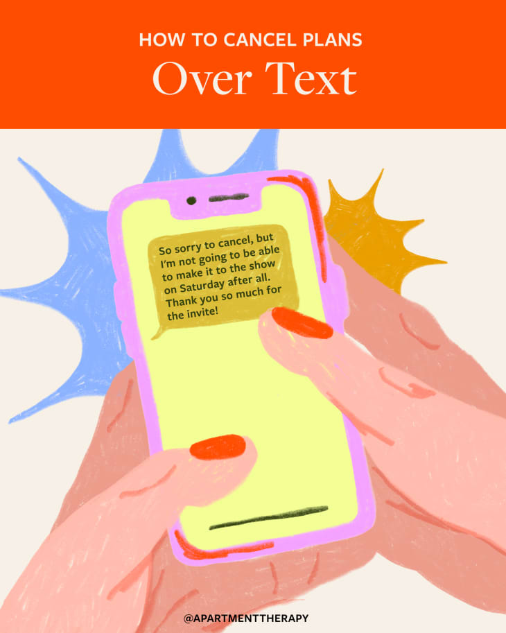 How to Cancel Plans, According to Etiquette Experts | Apartment Therapy