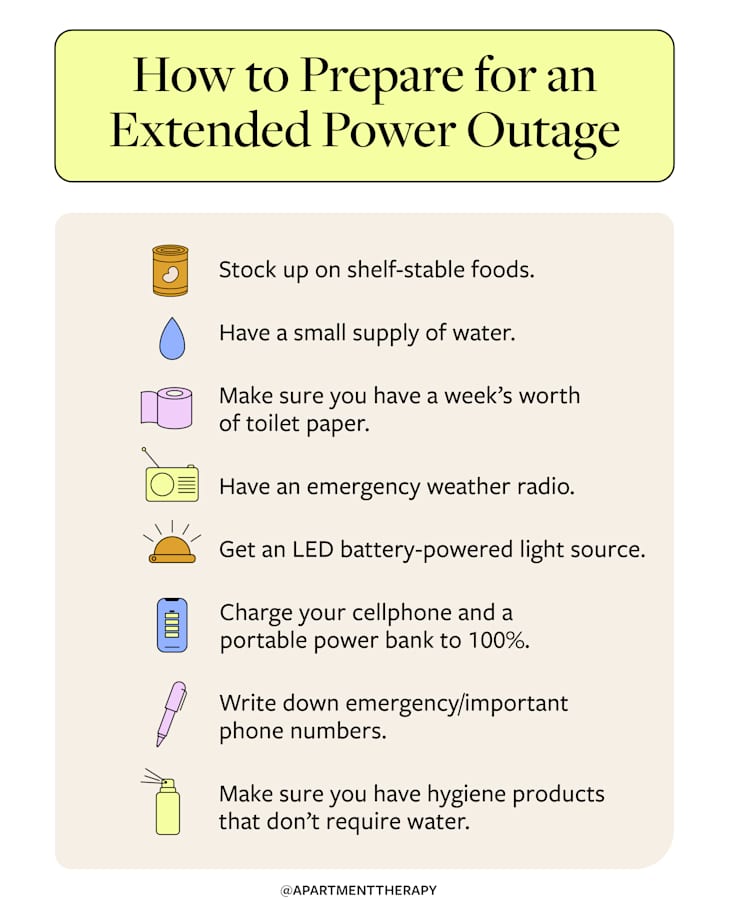 How to Prepare for No Electricity for a Week, According to Pros ...