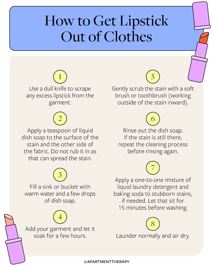 It Is So Easy to Get Lipstick Out of Clothes (Trust Us!) | Apartment ...