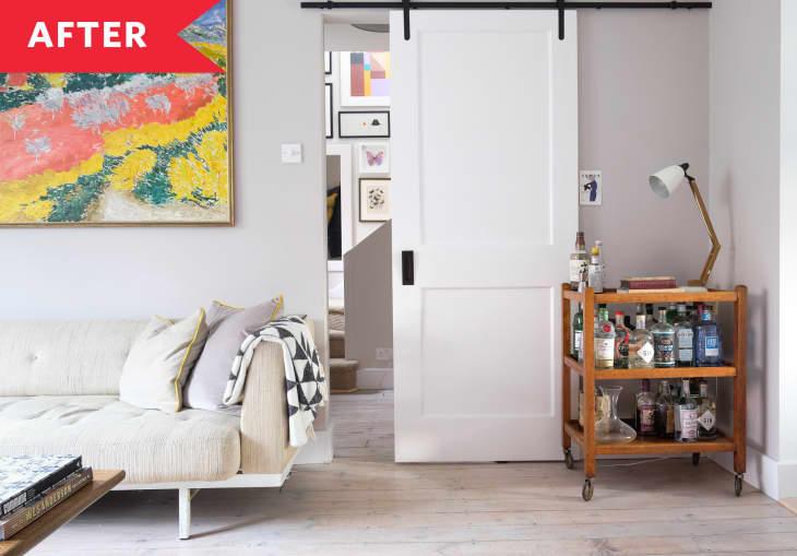 Before and After: An Old-Fashioned, Frumpy Living Room Goes Modern and ...