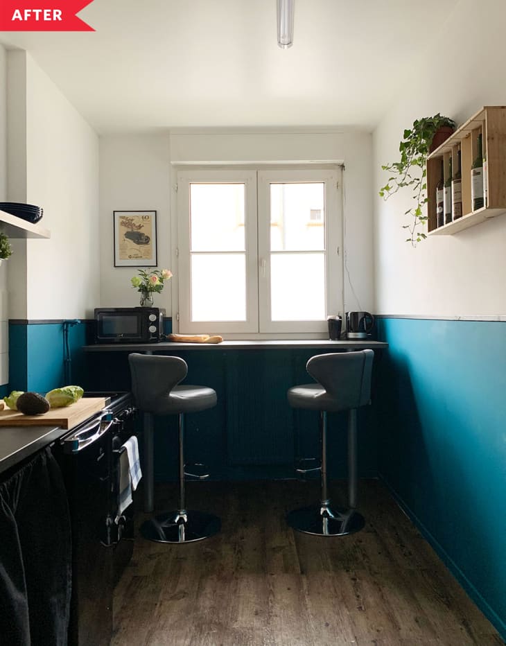 Before and After: Rental Kitchen IKEA Redo - Modern Painted Rental ...