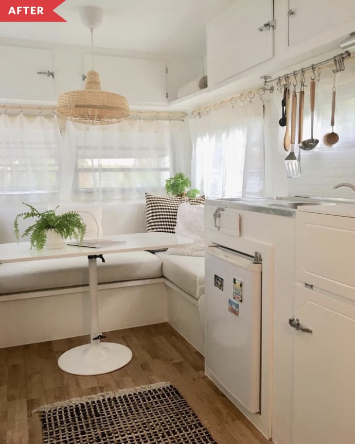 Boho-Scandi RV Remodel - RV Renovation | Apartment Therapy