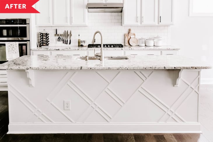 Island Budget Redo - Easy Builder-Grade Kitchen Island Redo on a Budget ...