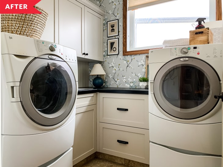 $300 Laundry Room Redo - Laundry Refresh on a Budget | Apartment Therapy