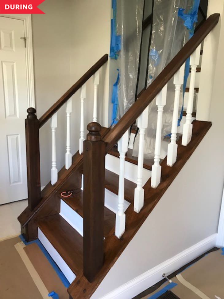 Faux Tiled Stair Riser Project | Apartment Therapy