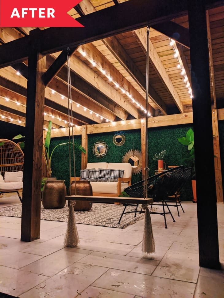 DIY Outdoor Covered Patio Retreat | Apartment Therapy