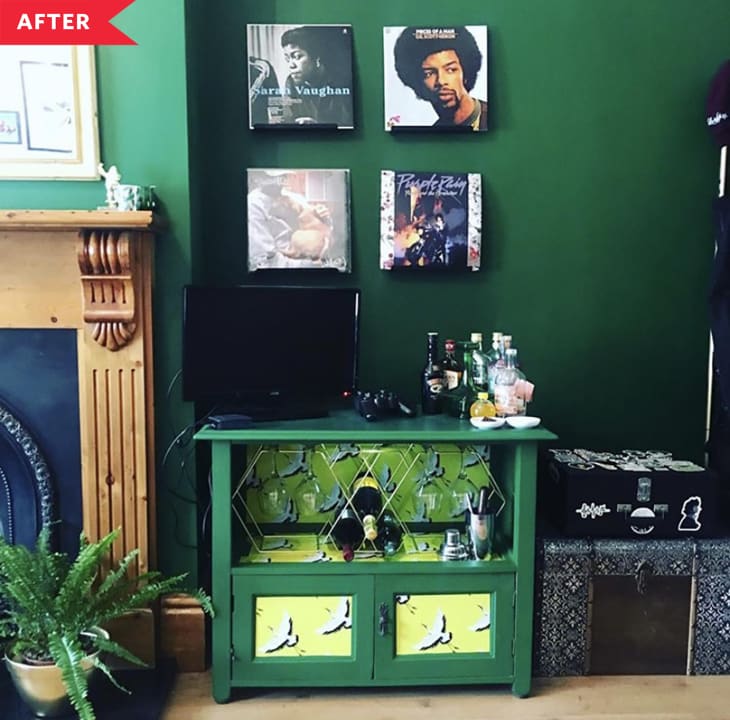 Upcycled Sideboard Turned Home Bar | Apartment Therapy