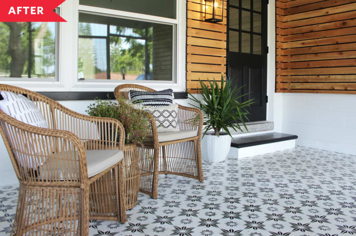 Boho Porch Redo for $1000 | Apartment Therapy