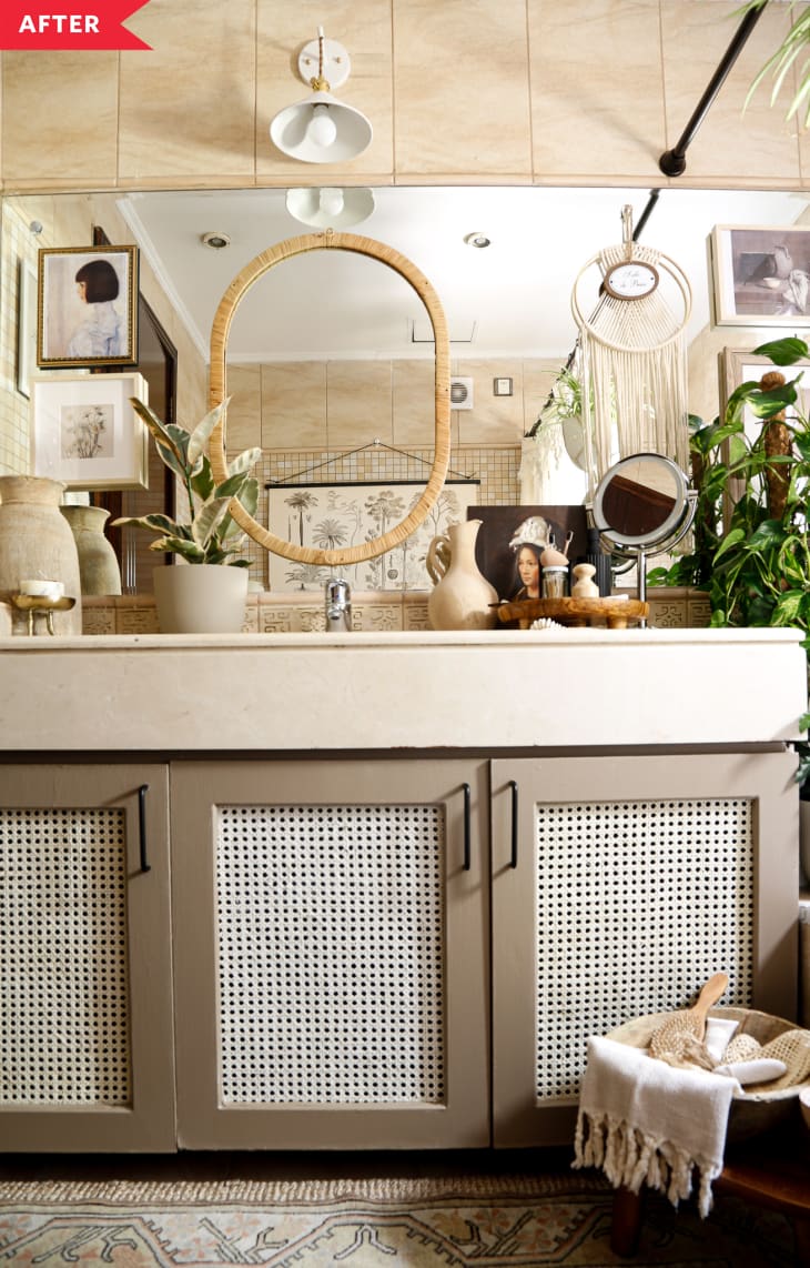 Boho-Style Rental Bathroom Redo | Apartment Therapy