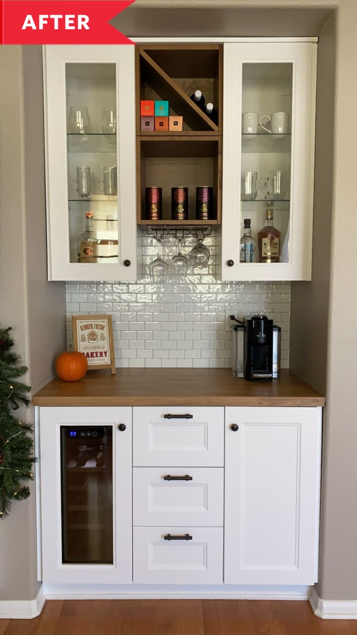 DIY Built-In Bar - IKEA Inspiration | The Kitchn