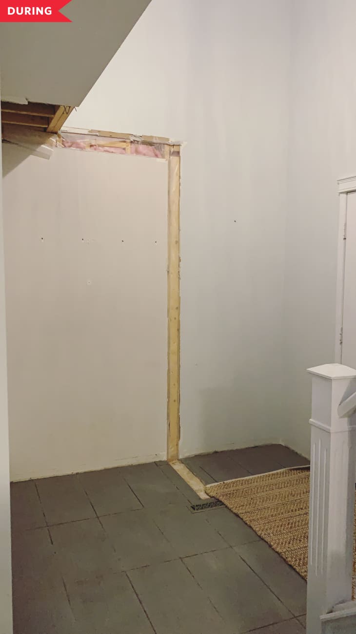 DIY Geometric Accent Wall Entryway | Apartment Therapy