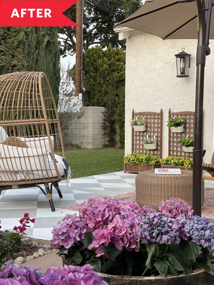 Checkered Patio Redo | Apartment Therapy