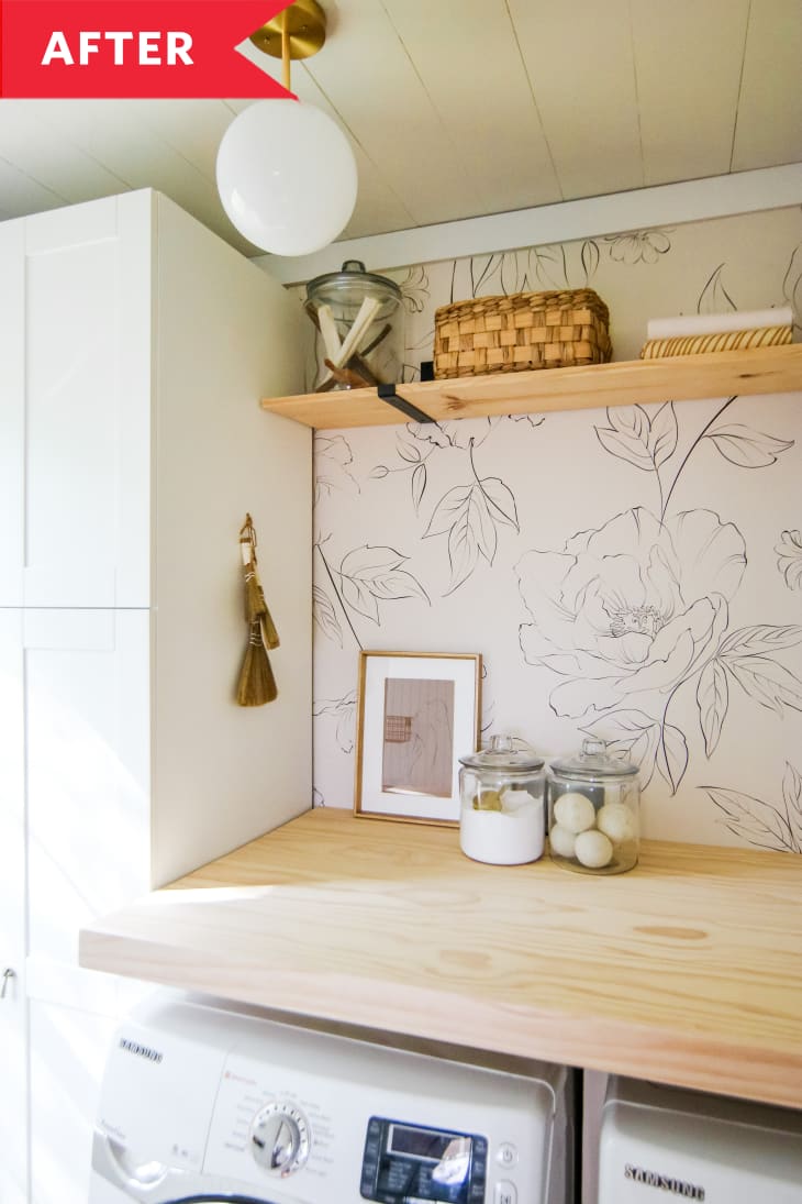 Stylish Neutral Laundry Room Idea - $1,500 Laundry Room Refresh ...