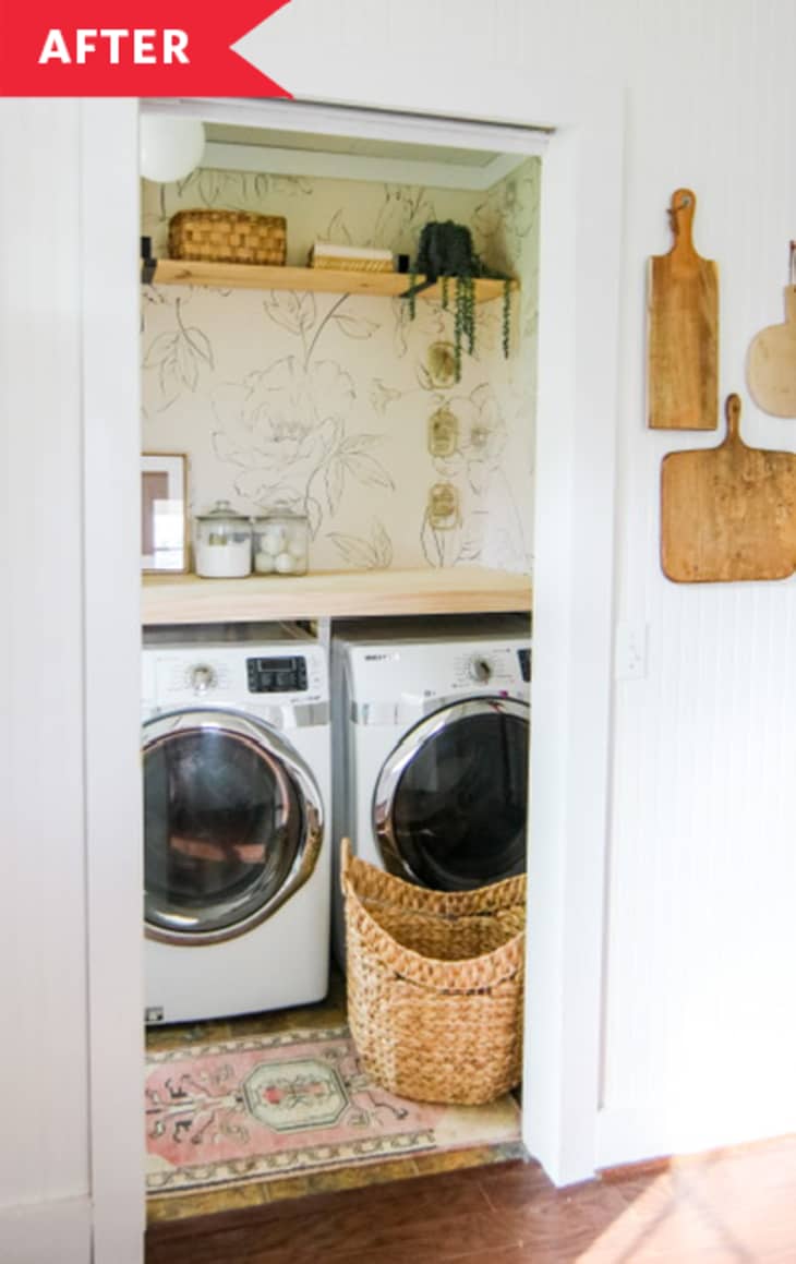 Stylish Neutral Laundry Room Idea - $1,500 Laundry Room Refresh ...