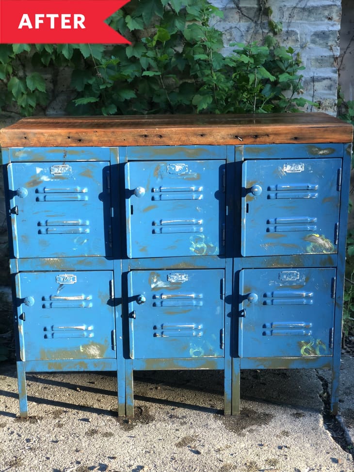 Before and After: These Old School Lockers Made Amazing Bathroom ...