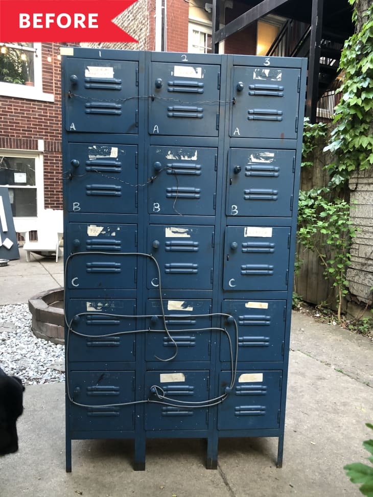 Vintage Locker Makeover - Cool Bathroom Decor Idea | Apartment Therapy