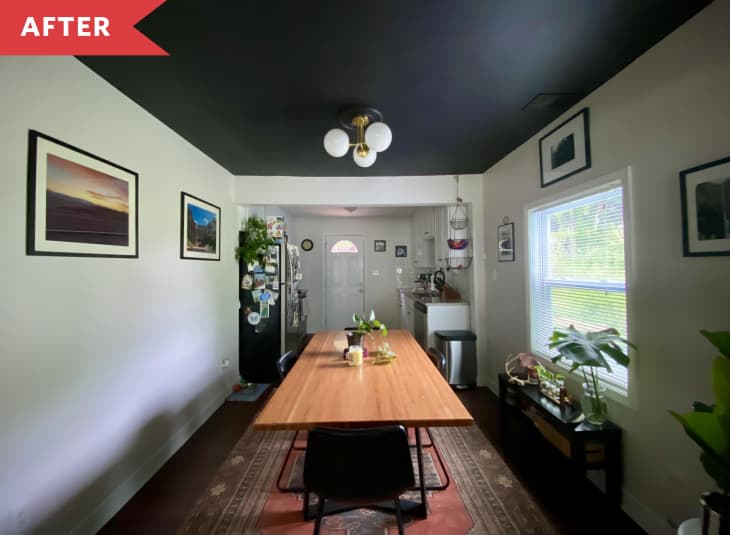Dining Room Inspiration with a Black Ceiling | The Kitchn