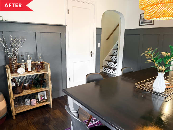 A Beige Dining Room Is Now Stunning with Faux Board and Batten | Cubby