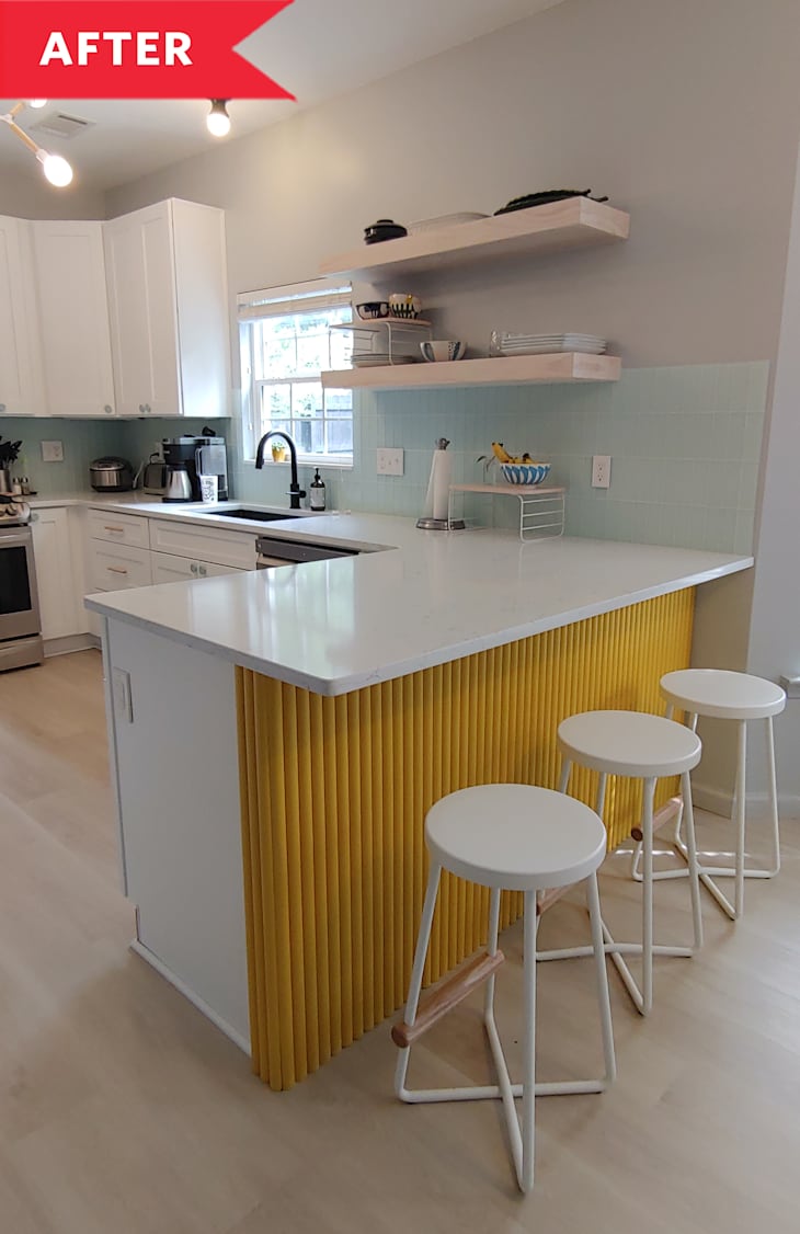 Kitchen Redo with Painted White Cabinets - Before and After Photos ...