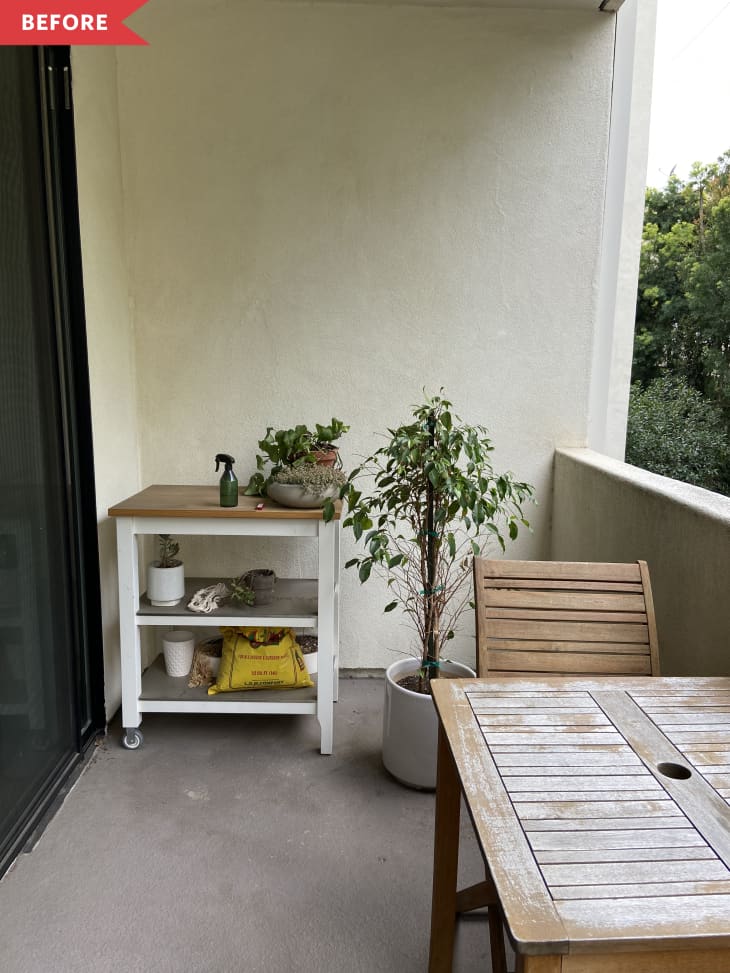 This Bare Balcony Got a Dreamy Redo with a Pizza Oven | Apartment Therapy