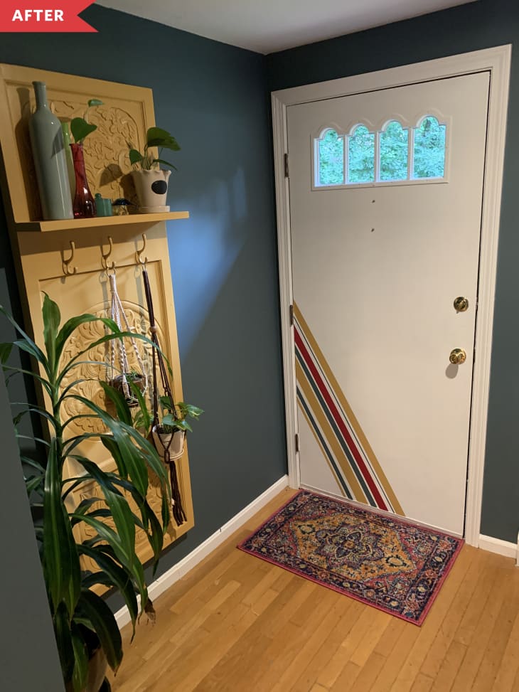 Striped Door DIY - Before and After Photos | Apartment Therapy