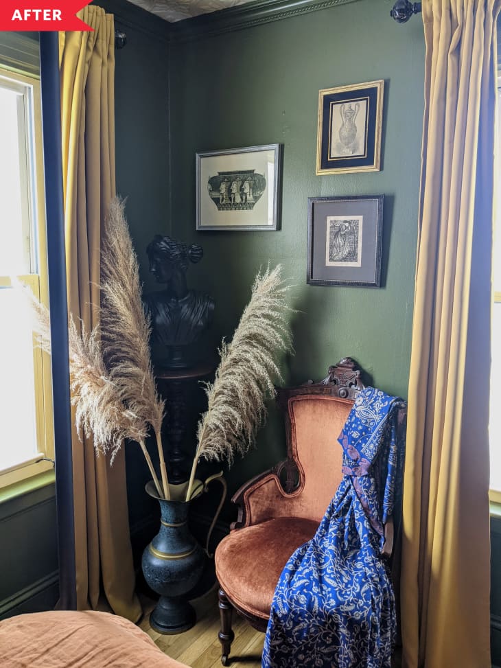 Dark Green Bedroom Redo - Before and After Photos | Apartment Therapy